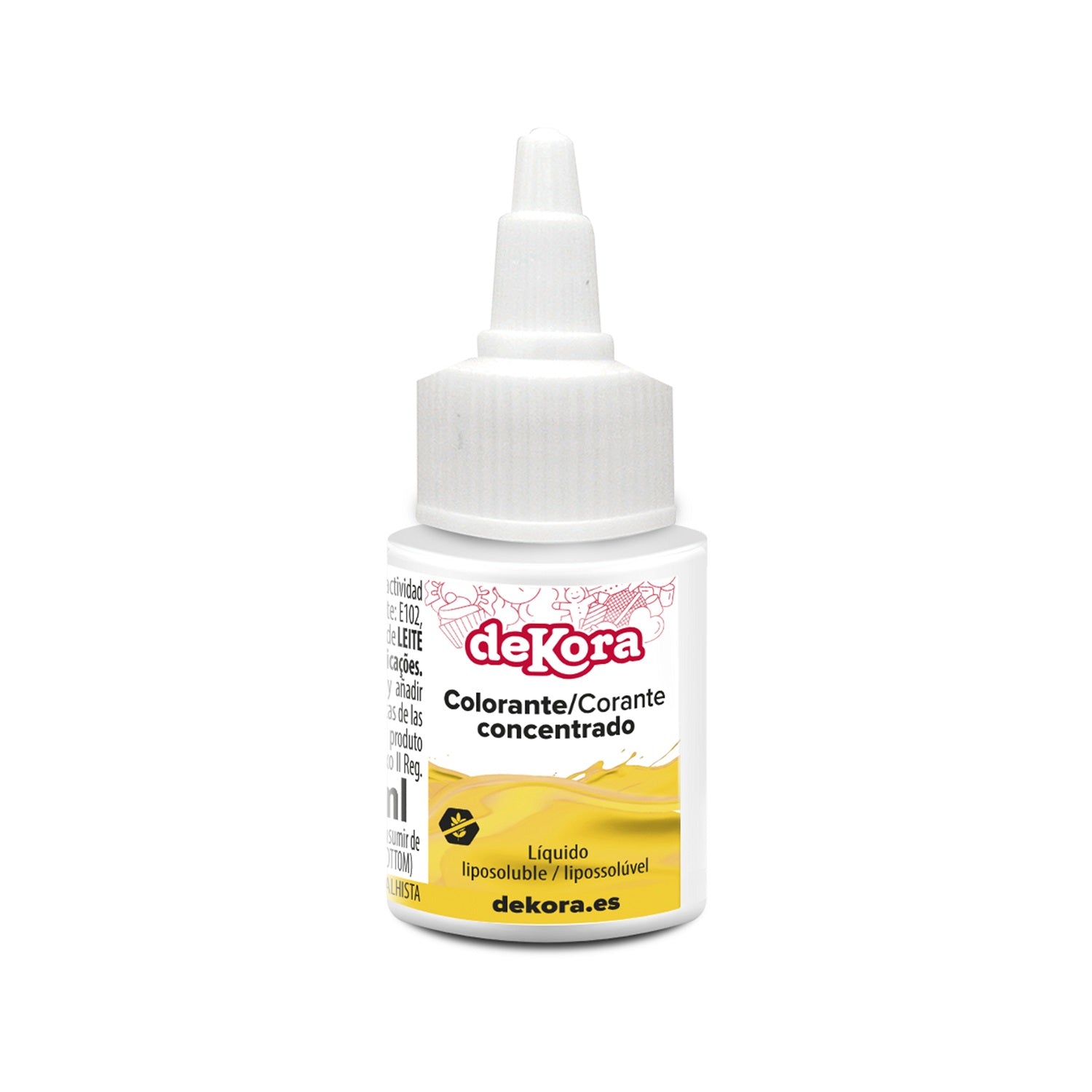 COLORANTE CONCENTRADO AMARILLO LIQ. LIPOSOLUBLE 30ML – Hada Madrina